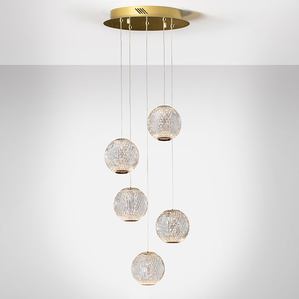 LED luster Austral 5 kugli kružni SCHULLER-MobiliArt - MobiliArt